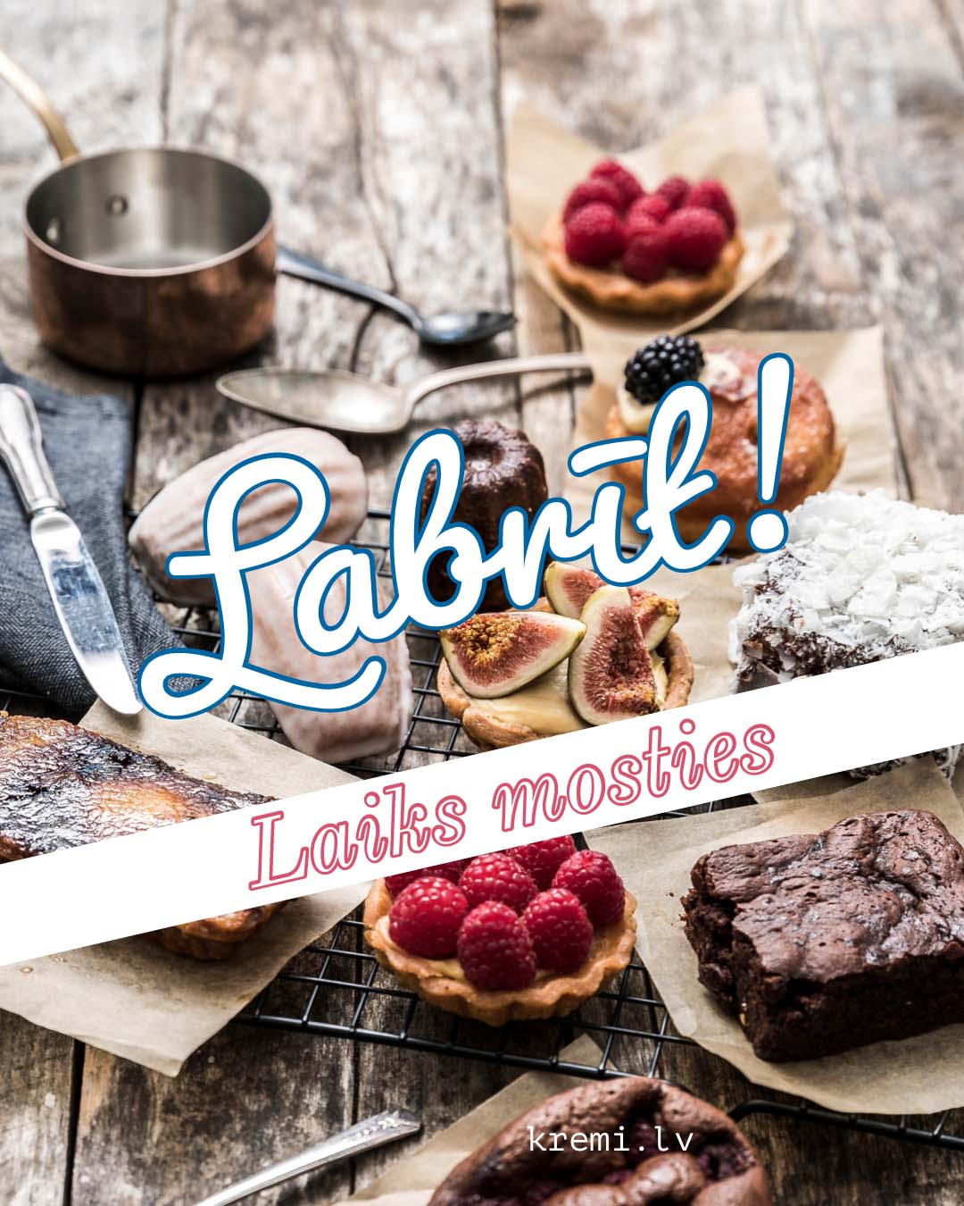 Labrīt novēlējuma kartiņas jaukai dienai – Kremi