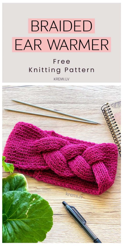 Braided Headband Free Knitting Pattern And Tutorial – Kremi