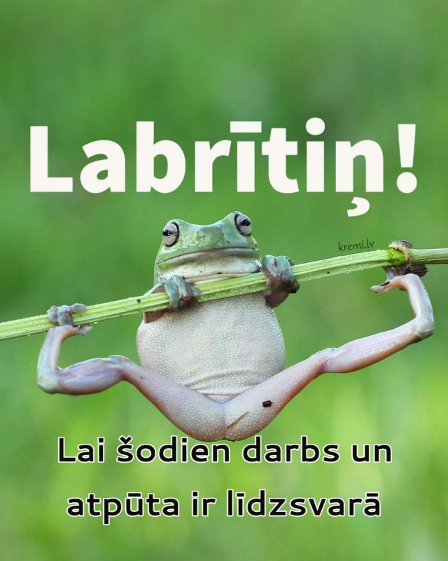 Labrīt novēlējuma kartiņas jaukai dienai – Kremi